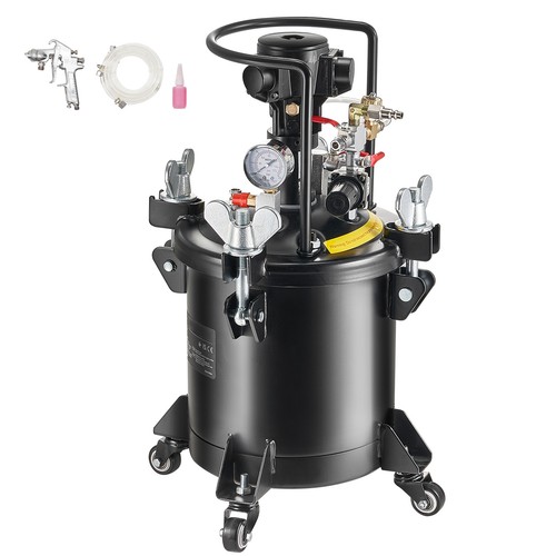 Uimoso 10L/2.5 Gal Spray Paint Pressure Tank with Automatic Mixing, 70 ...