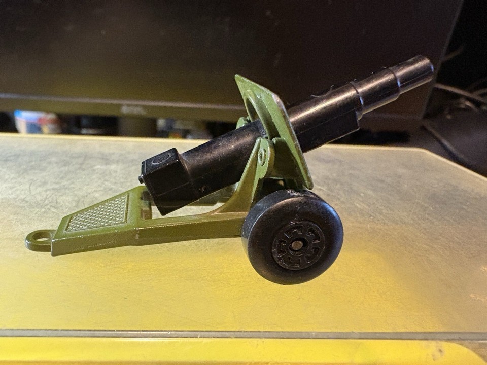 Matchbox Lesney Superfast #32 Field Gun Only olive green, boxed No Base ...