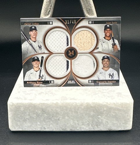 2024 Topps Museum Collection - Primary Pieces Quad Relics New York ...