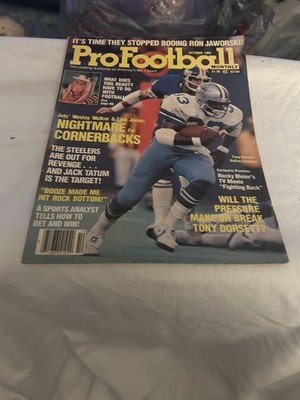 October 1980 Pro Football Monthly Magazine---Tony Dorsett Steelers ...