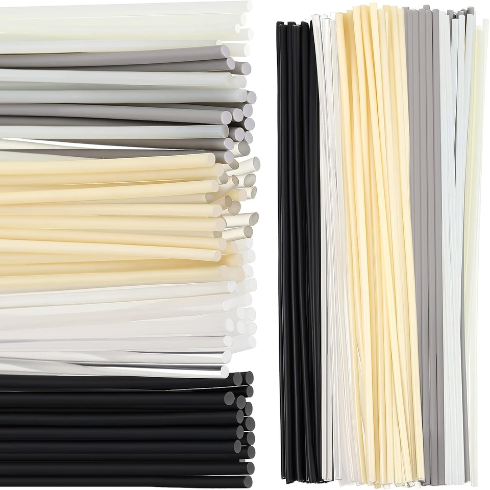 78 Pieces Plastic Welding Rods, 1/8 Inch Diameter (3Mm) round Sticks ...