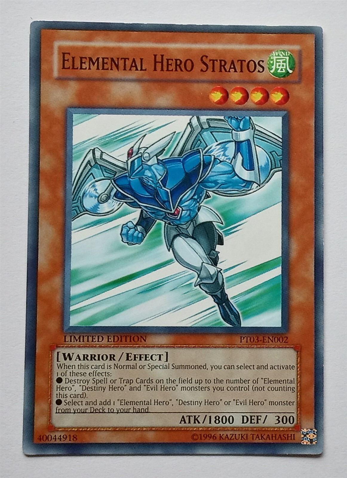 YuGiOh - Elemental Hero Stratos - PT03-EN002 - Common - CR | eBay