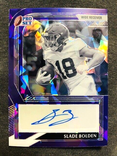 2022 Leaf Pro Set Metal Slade Bolden Rookie RC Auto Autograph Card /20 ...