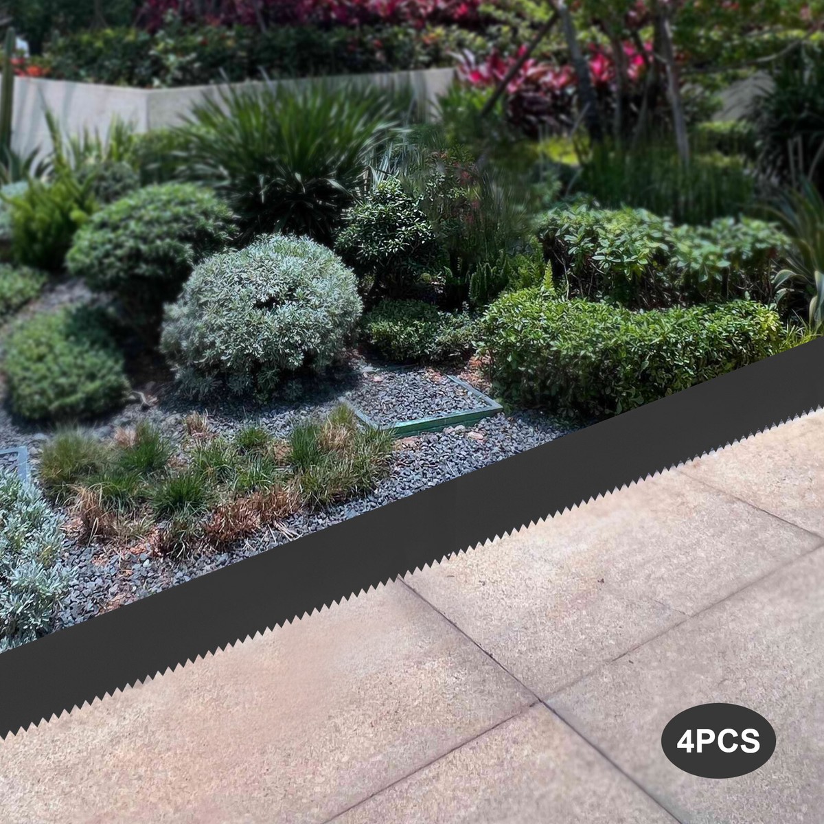 Ideas Easy Landscape Edging Plates Garden Bed Edging Ideas Gardening