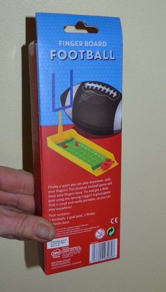 Finger Board Games - Football - Desktop Game - Portable Play NIB Ages 5 ...