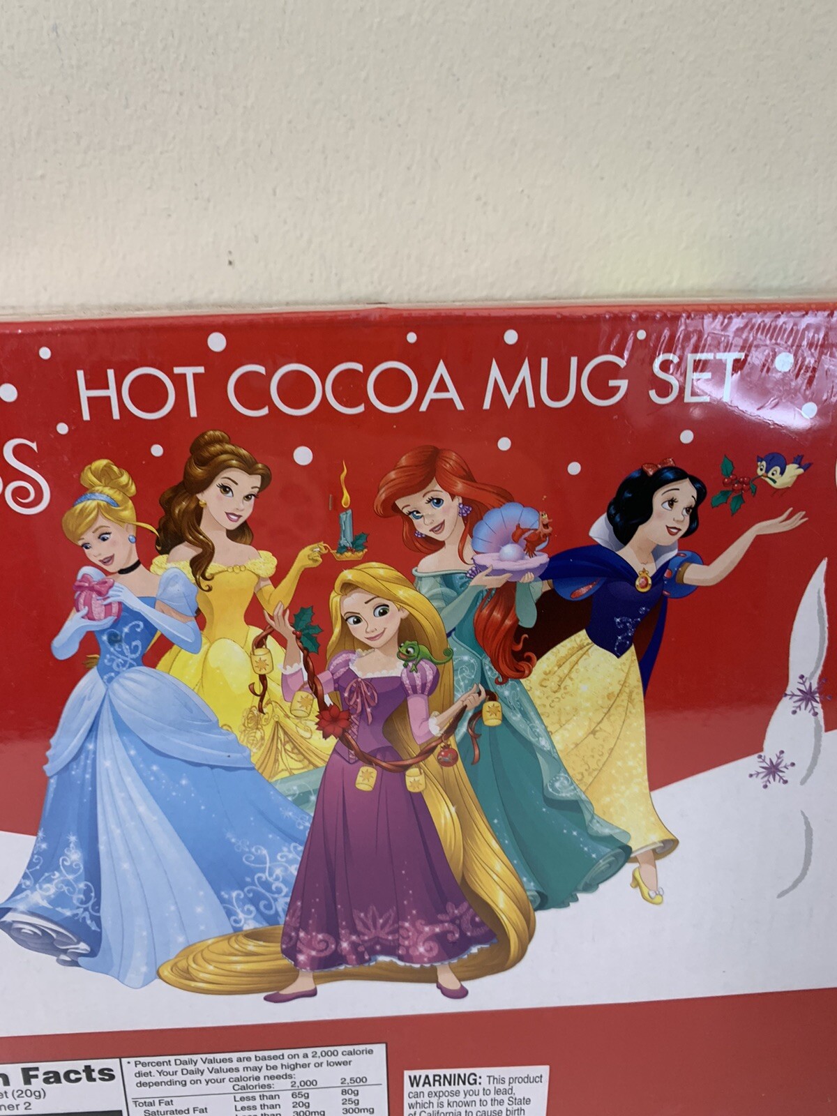NEW DISNEY PRINCESS HOT COCOA MUG SET W/ COCOA MIX | eBay