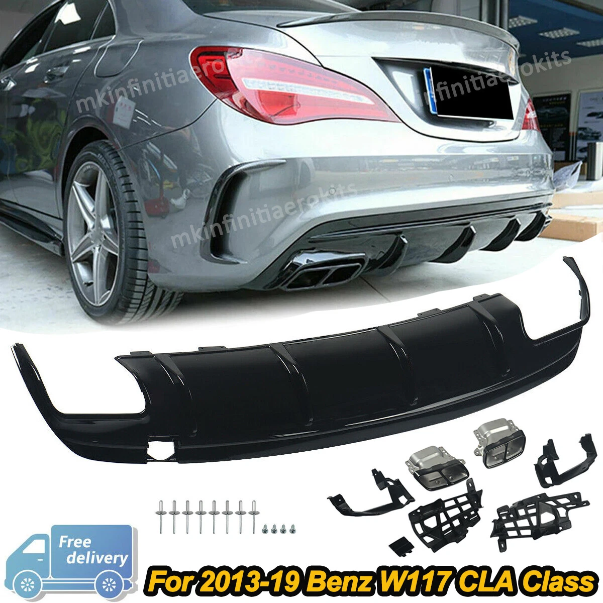 Mercedes Cla 250 Black Rear