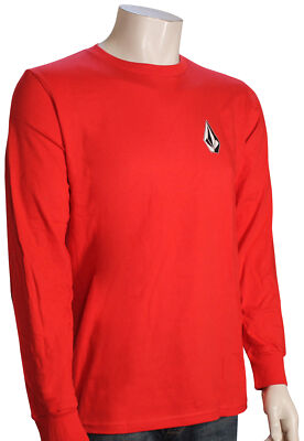 Volcom Iconic Stone LS T-Shirt - Ribbon Red - New | eBay