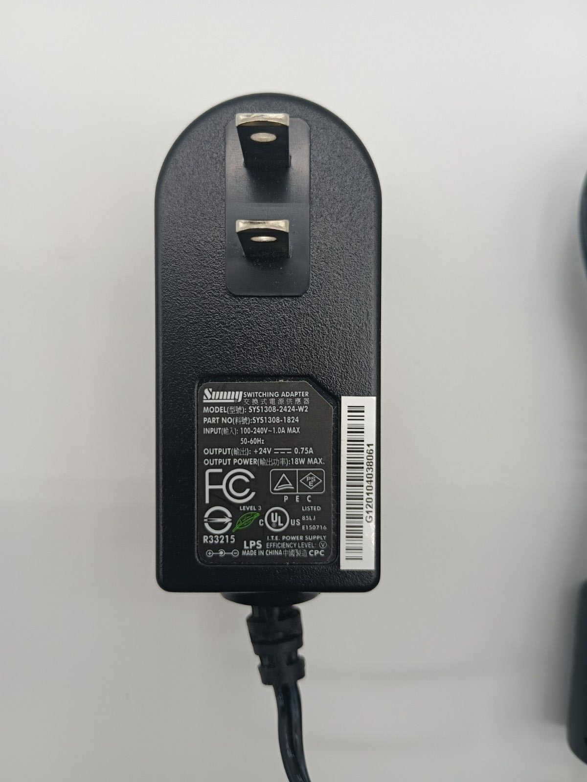 Sunny Switching Adapter Model SYS1380-2424-W2 | eBay