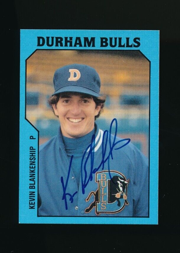 1985 TCMA Durham Bulls #284 Kevin Blankenship xrc rookie signed auto ...