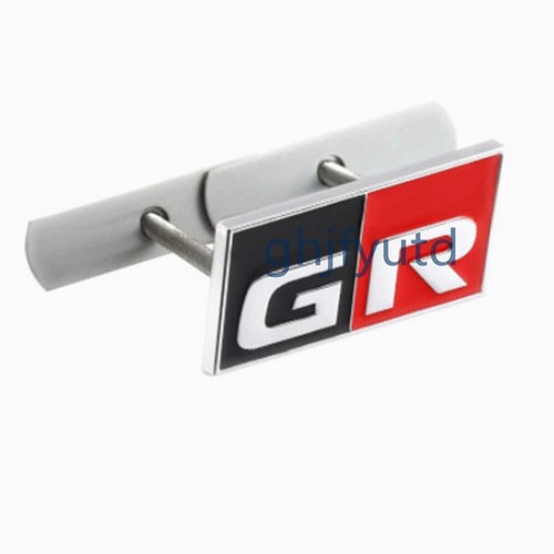 Chrome Letterings GR Front Hood Grill Emblem RACING SPORT Badge for RC ...