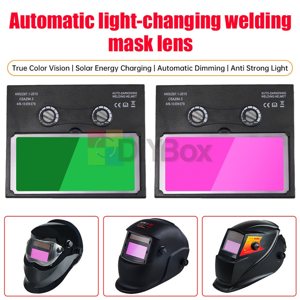 Auto Solar Darkening Replacement TIG Welding Helmet Mask Grinding Lens ...