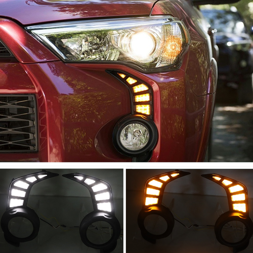 For 2014-2022 Toyota 4Runner Left&Right Front Bumper LED Daytime ...