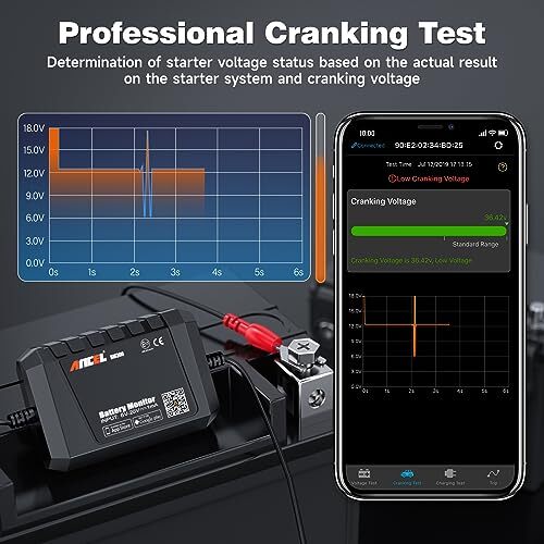 12V Car Battery Moniter Tester Charging Cranking Test Analyzer for ...
