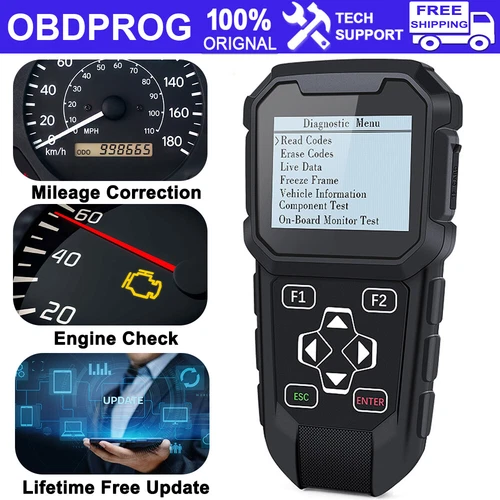 OBDPROG MT401 Mileage Correction Odometer Adjustment Diagnostic Tool ...