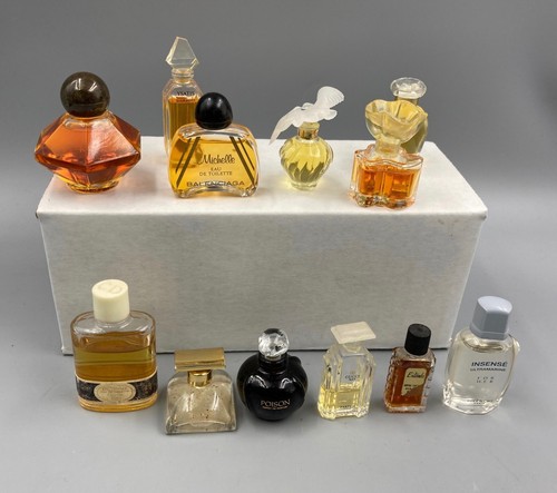 Vintage Lot of 12 Miniature Perfume Bottles - Full & Partials | eBay