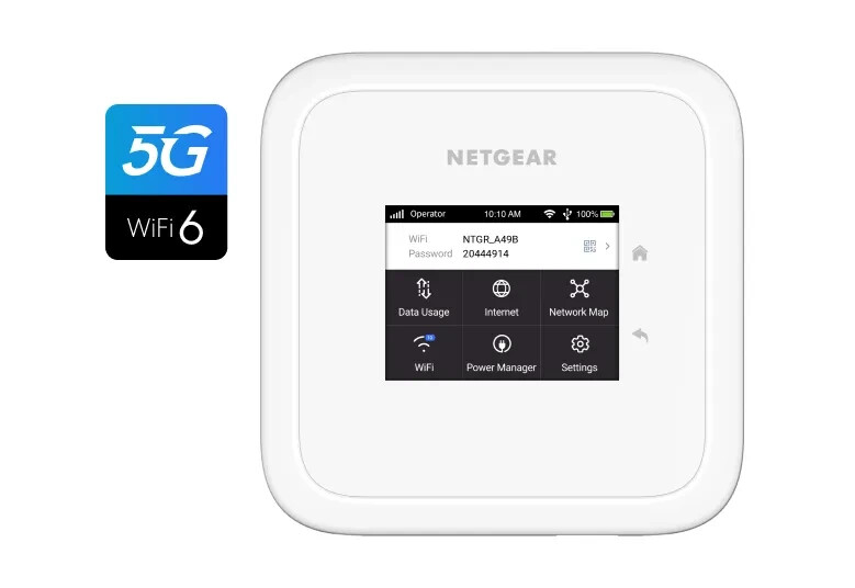 Netgear Nighthawk M6 5G MR6110 WiFi 6 MIFI Mobile Router (AT&T)Hotspot ...