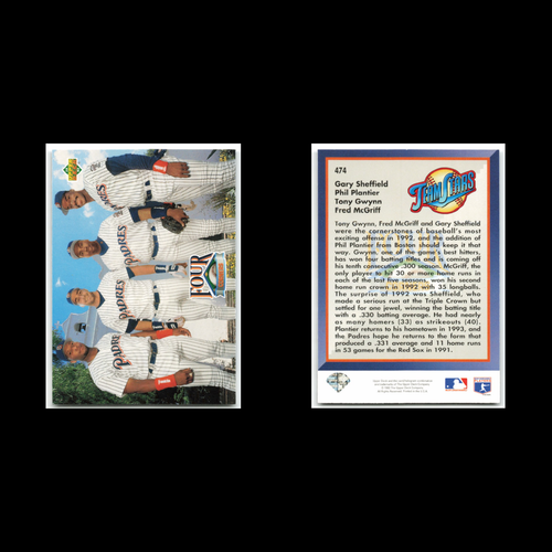 Gary Sheffield/Phil Plantier/Tony Gwynn/Fred McGriff Lot 7 Baseball ...