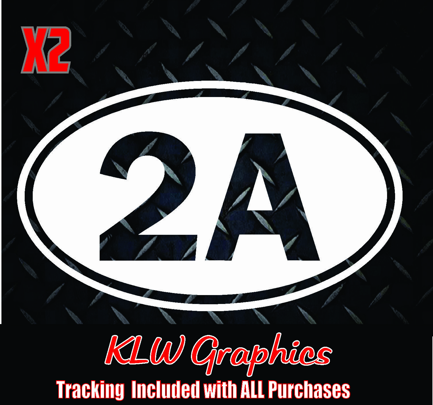 2A 2nd Amendment Decal Sticker Oval Car Diesel Truck Guns Rights Arms ...