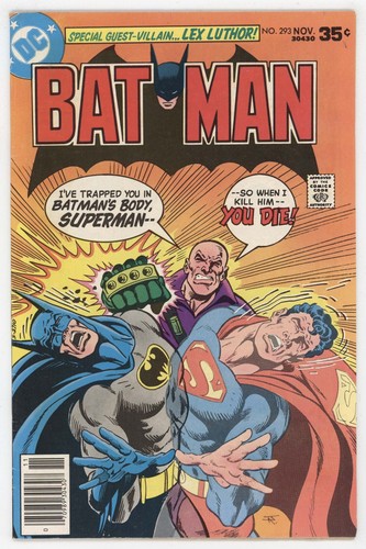 Batman 293 DC 1977 FN VF Jim Aparo Superman Lex Luthor Who Killed | eBay
