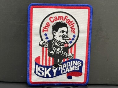 NHRA VINTAGE ISKY RACING CAMS THE CAM FATHER PATCH 3.75" X 5" EX ...
