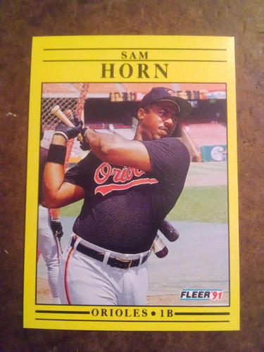 Sam Horn 477 Fleer 1991 MLB Baseball Card | eBay