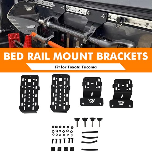 Bed Rail Mounts Fit for Toyota Tacoma Tundra Recovery Board Brackets ...