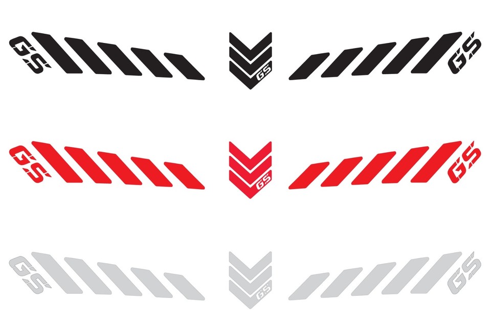 Reflective Chevron Decals for Arai XD4 Motorcycle Helmet with Tapered ...