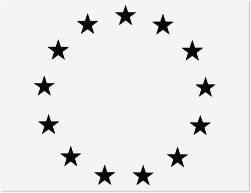 Patriotic Stars Stencil Template - Ideal for Memorial Day & President's ...