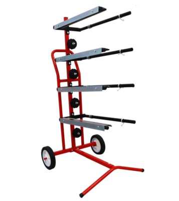 TECHTONGDA Mobile Masking Paper Cutting Rack Paper Tape Dispenser Stand ...