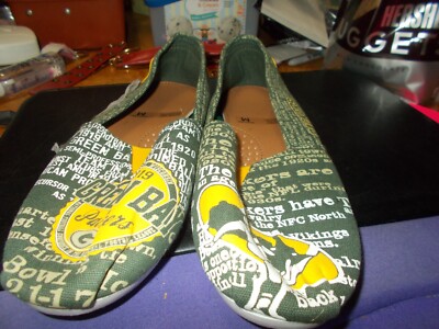 Green Bay Packer Cloth Slip Ons | eBay