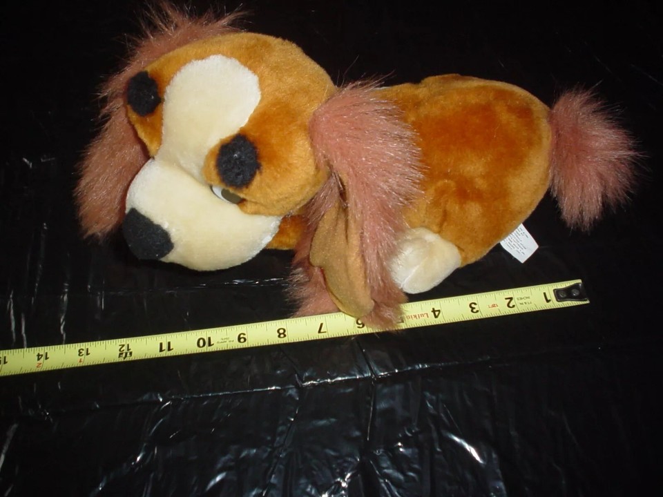 LADY & THE TRAMP Dog Disney Movie Cartoon PLUSH TOY 1986 Stuffed Animal ...