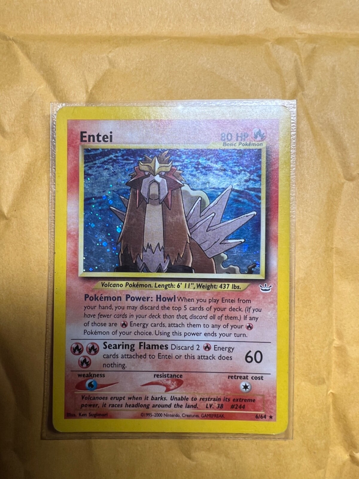 Pokemon Neo Revelation Holo Rare Entei 6/64 | eBay