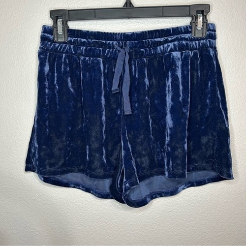 Aerie blue velvet loungewear shorts women's size XS | eBay