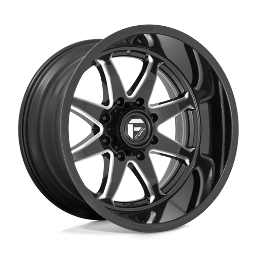 22X12 Fuel 1PC D749 HAMMER 5X5.0 -44MM GLOSS BLACK MILLED (4 ...