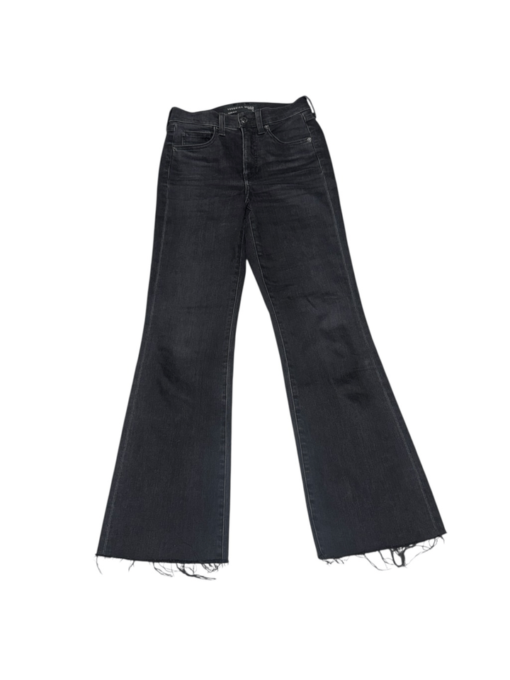 Women’s VERONICA BEARD black onyx Leena high-Rise Bootcut Raw Hem Jeans ...