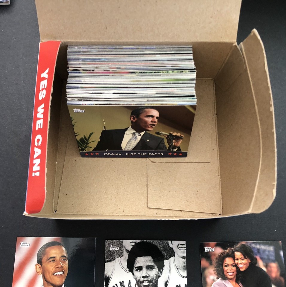 Barack Obama 2008 Topps President Obama Collector Trading Cards 90 Card ...