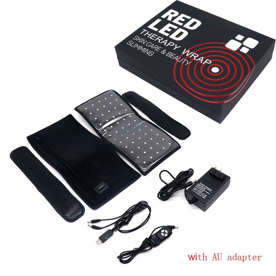LED Red Near Infrared Light Therapy Pad Belt Arms Knee Pain Relief Fat ...
