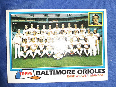 1981 Topps Baltimore Orioles Checklist Baseball Card #661 FREE SHIPPING ...