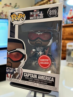 Funko POP! Captain America Sam Wilson GameStop Exclusive Marvel Falcon ...