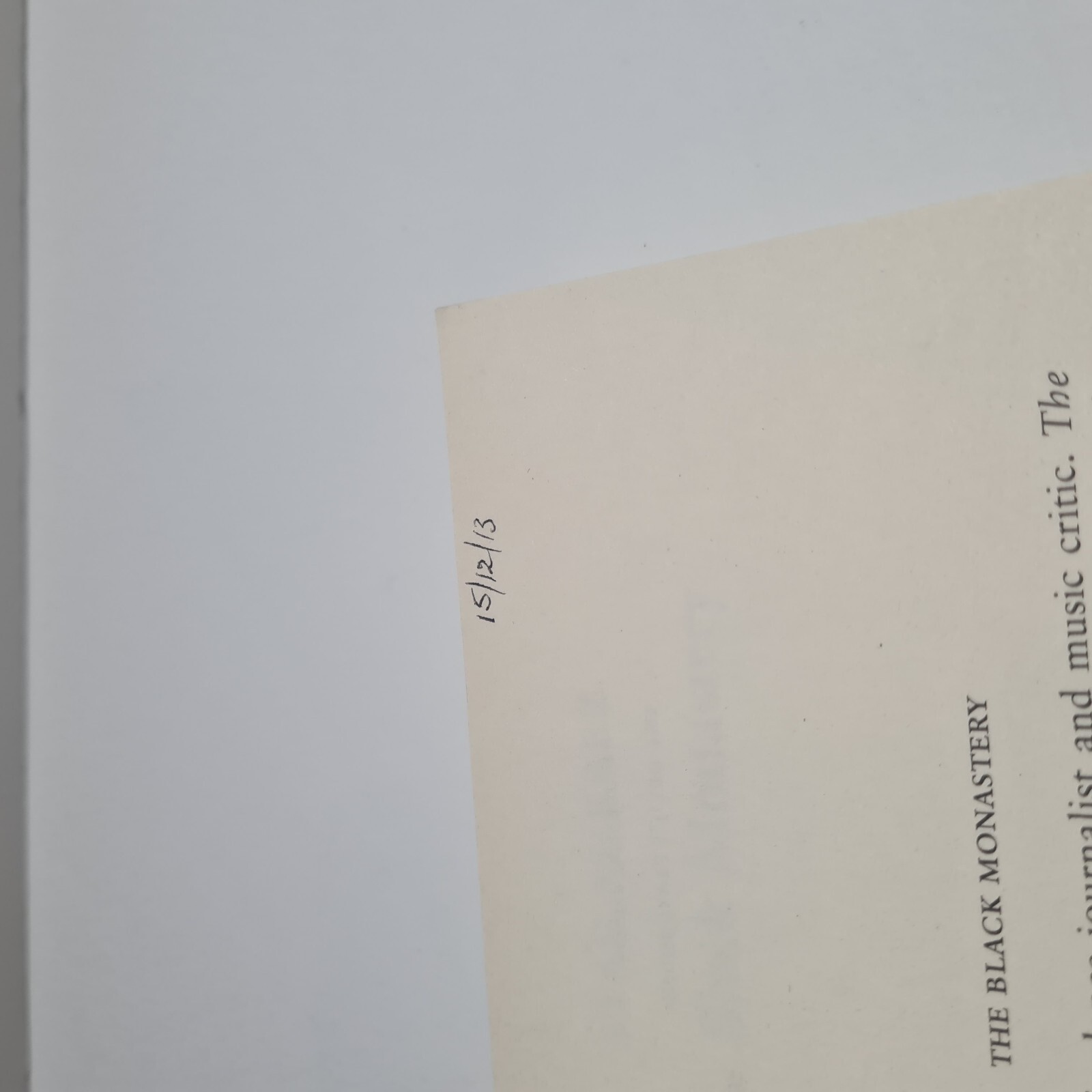 The Black Monastery: Paradise can be murder by Stav Sherez (Paperback ...