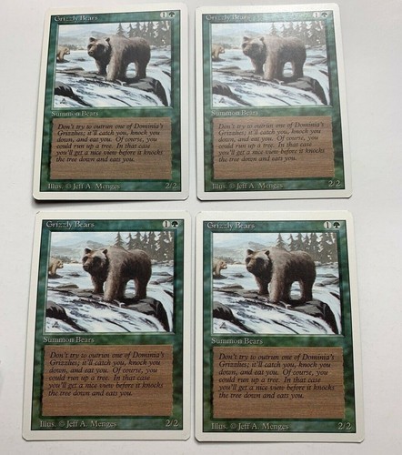 GRIZZLY BEARS MTG Revised Magic the Gathering Cards | eBay