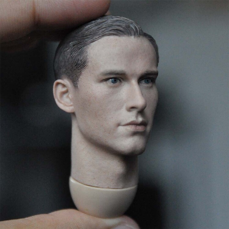 1:6 Male Flag Guard Aaron Head Sculpt 12'' Soldier Head Model Toy | eBay