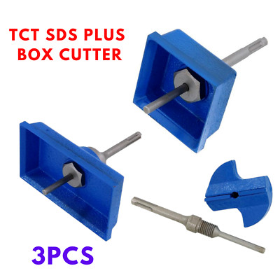 TCT SDS Plus Electrician Box Cutter 4 single Double Socket Back Box ...