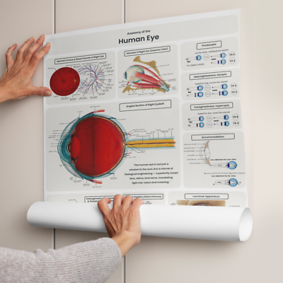 The Human Eye Poster Clinical Charts And Supplies