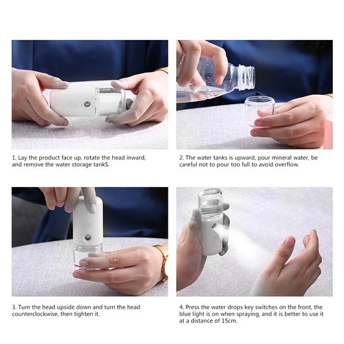 Household Portable Nanometer Mist Spray Atomization Face Moisturizing ...