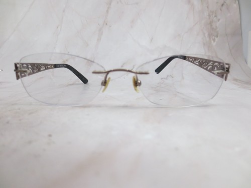 Naturally Rimless NR-339 Eyeglasses Frame Women's Gold Metal Oval 53-17 ...