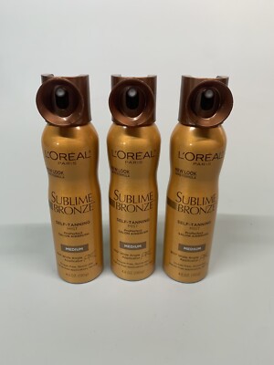 (3 Pack) L'Oreal Paris Sublime Bronze Self Tanning Mist 4.6oz Medium ...