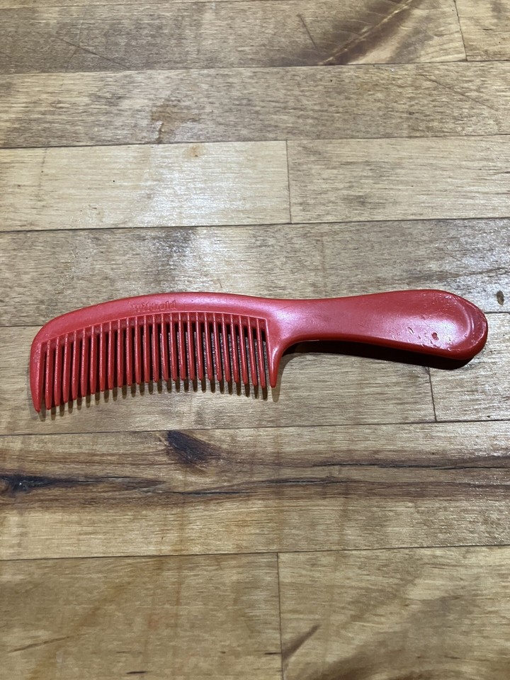 Vintage Red Wil Hold Unbreakable Comb Pocket Purse Plastic Travel ...