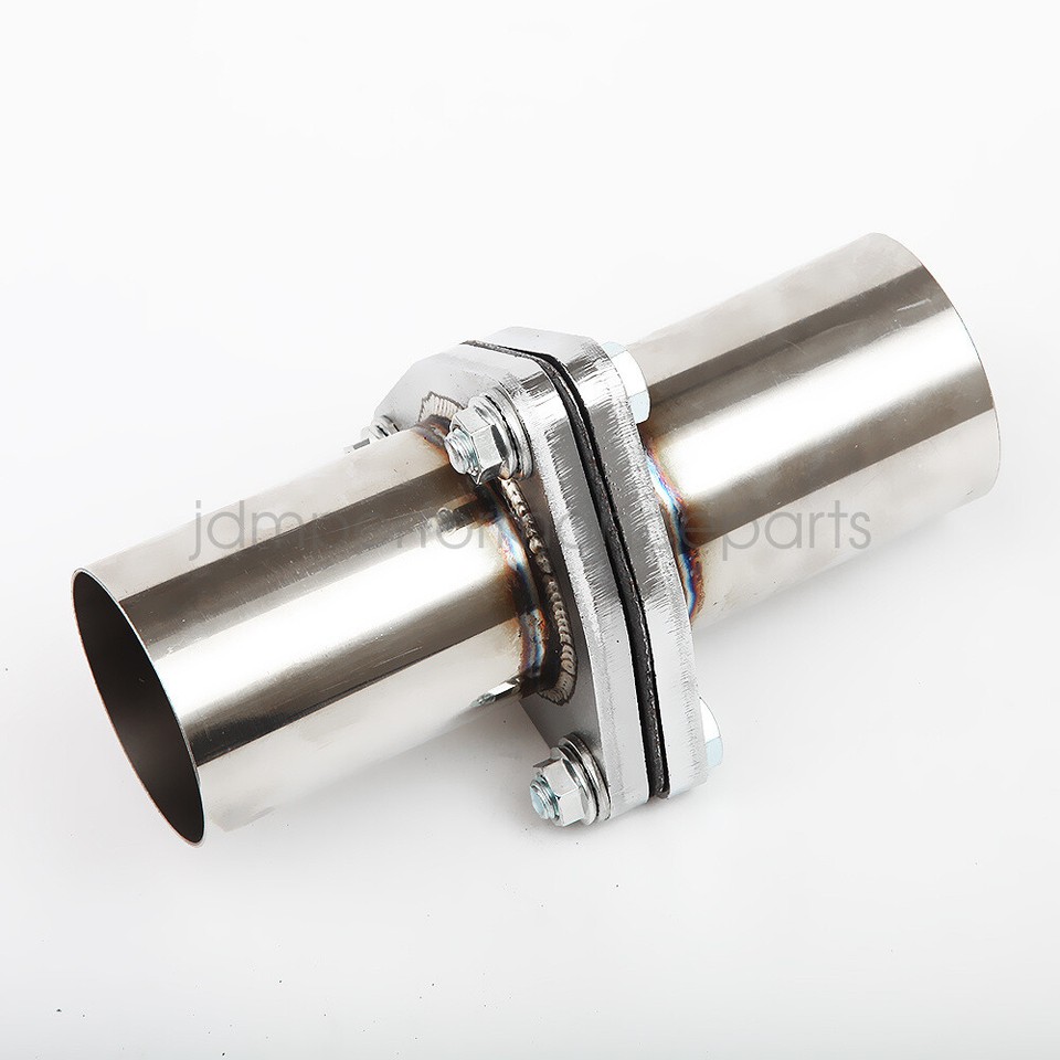 2.5" OD 3 Bolt Universal QuickFix Exhaust Triangle Flange Repair Pipe ...